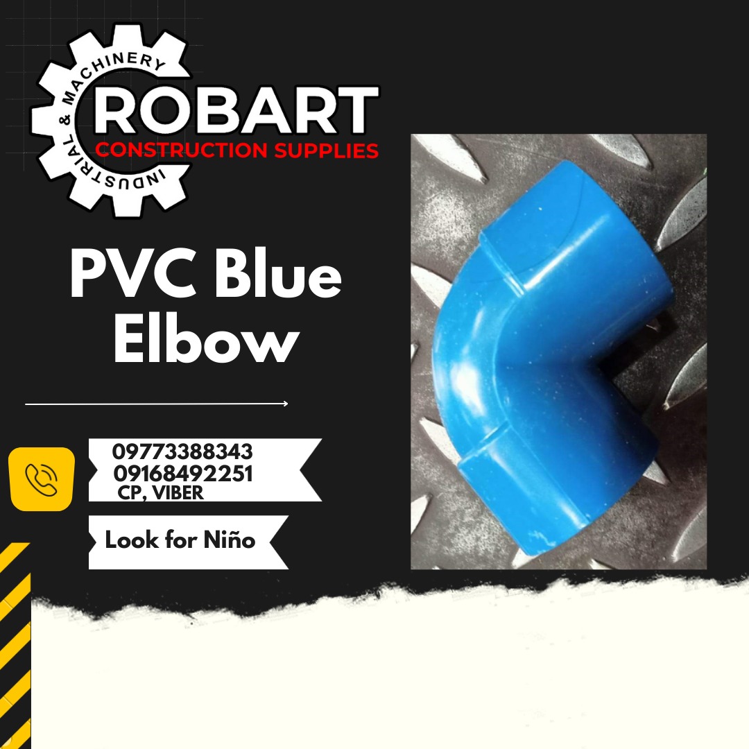 PVC Blue Elbow, Commercial & Industrial, Construction Tools & Equipment ...