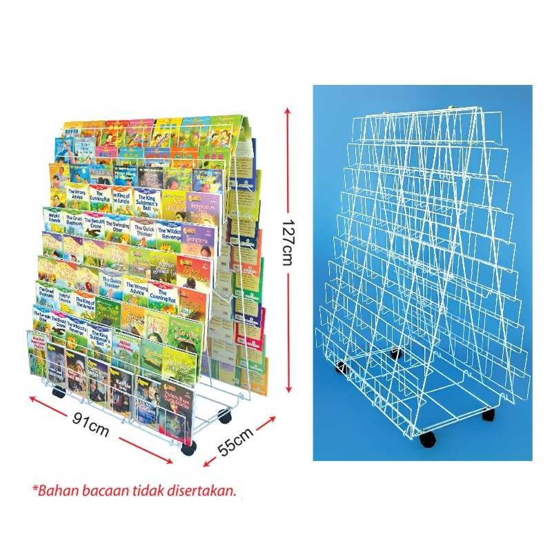 Rak Buku Kembar, Hobbies & Toys, Stationery & Craft, Stationery ...