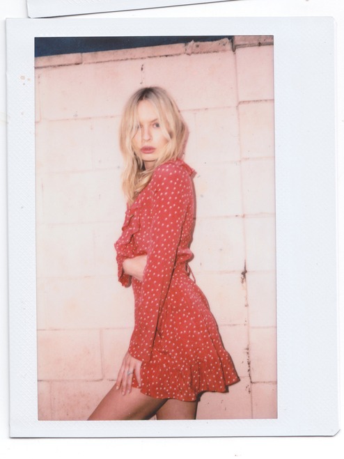 Realisation Par - The Alexandra Dress - Red with stars, Women's Fashion ...