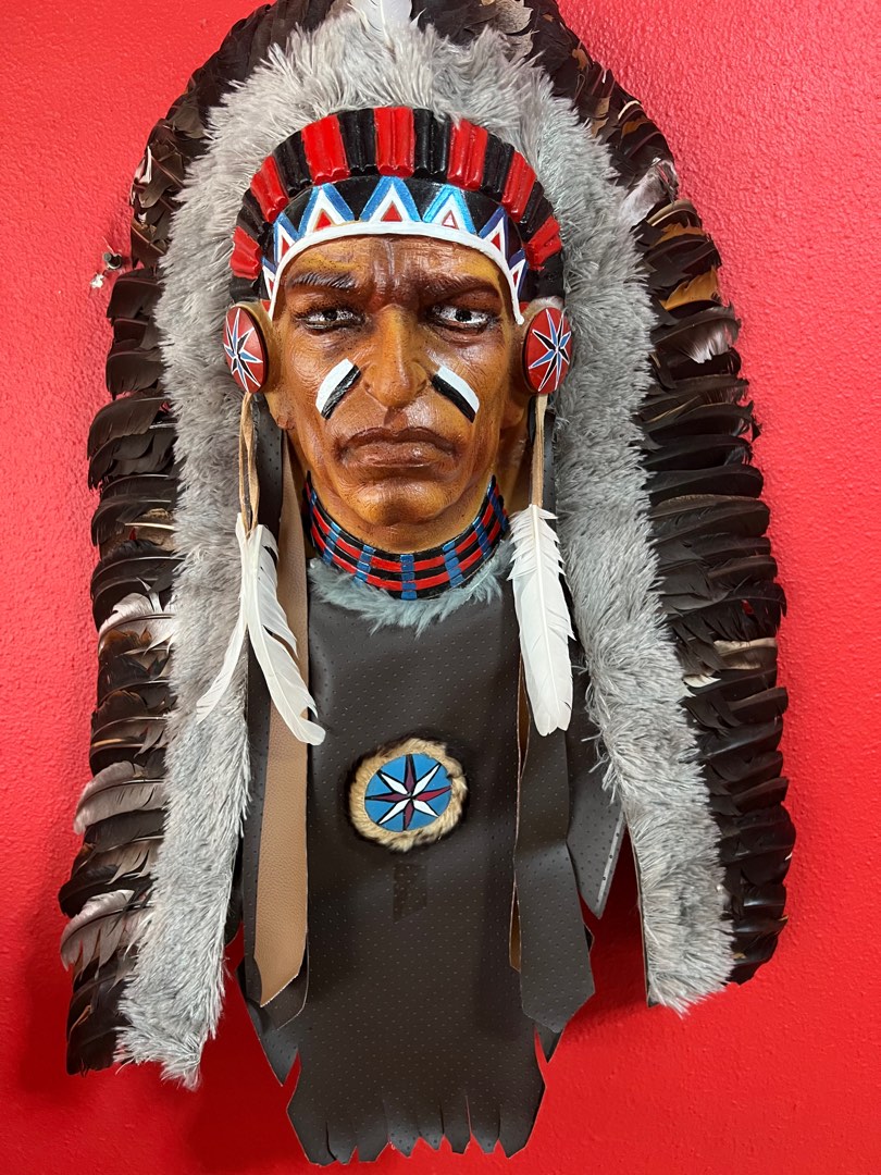 Red indian (Apache ) Male with dream catcher, Furniture & Home Living ...