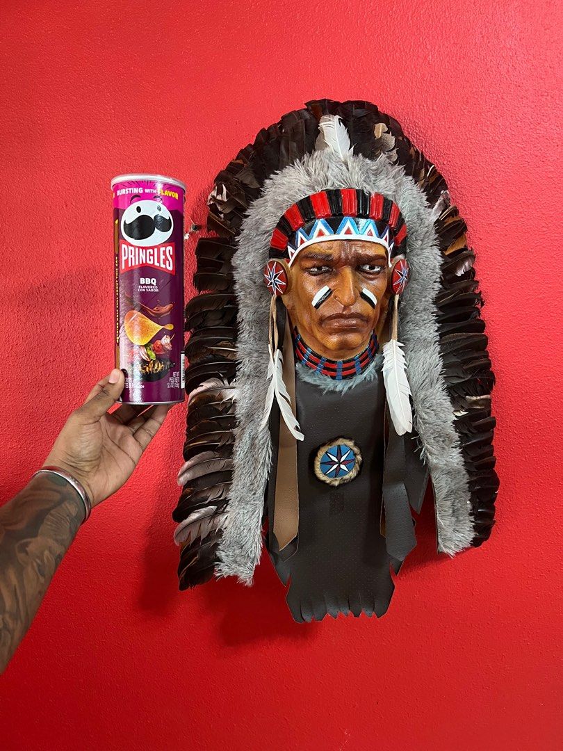 Red indian (Apache ) Male with dream catcher, Furniture & Home Living ...