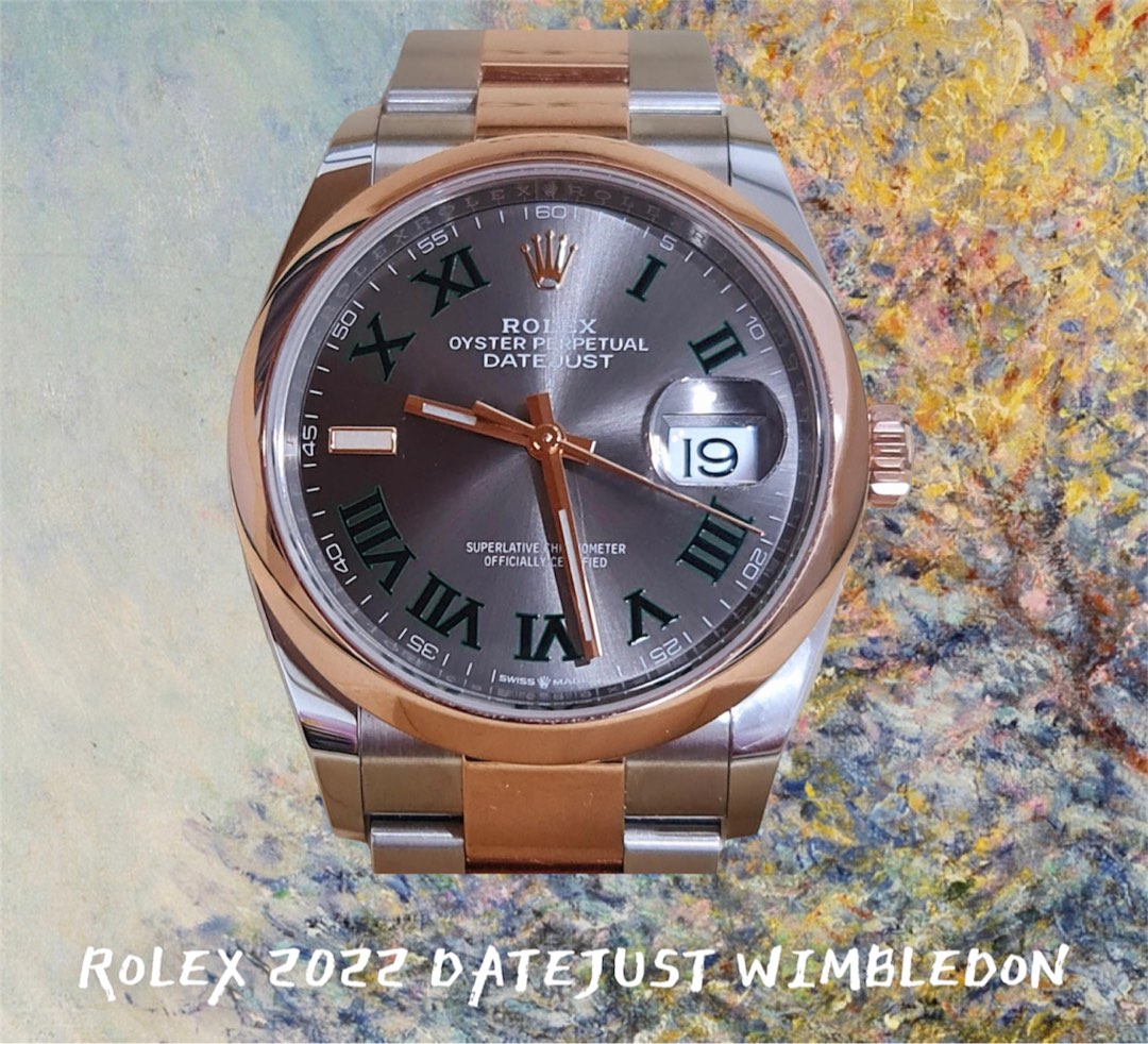 ROLEX 2022 DATEJUST WIMBLEDON, Luxury, Watches on Carousell