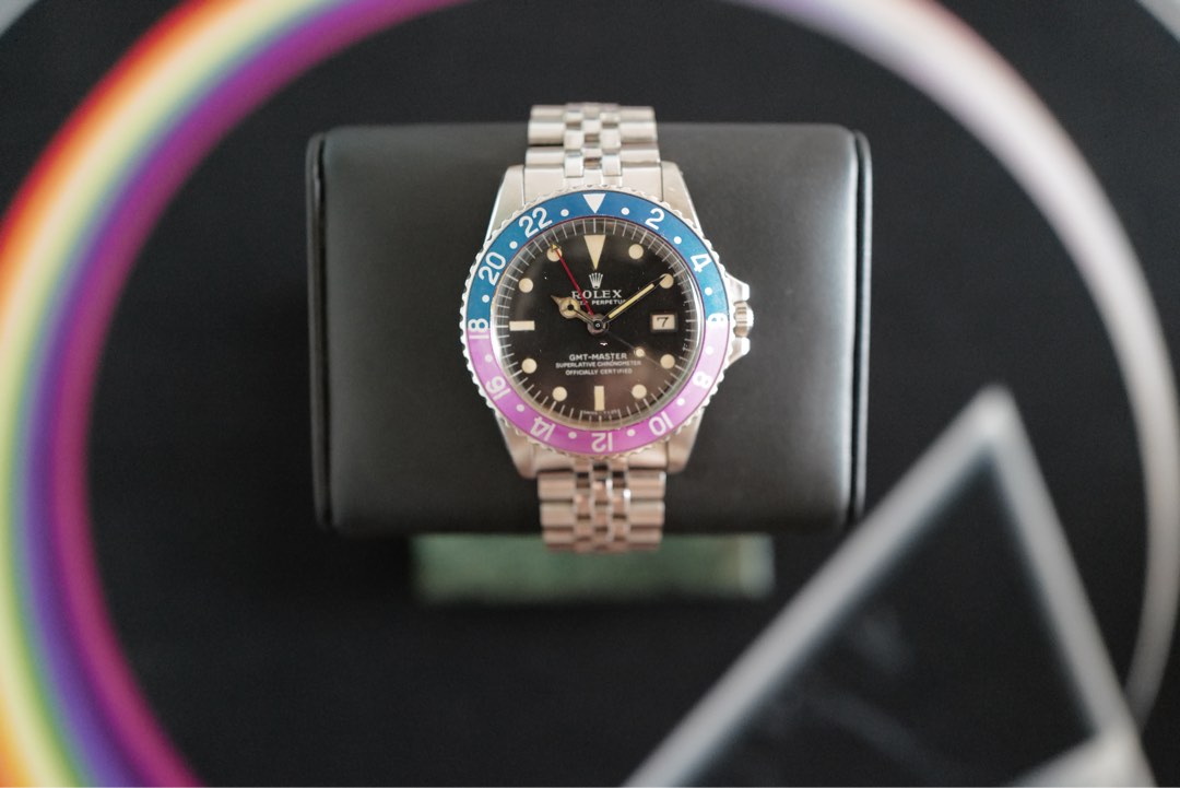 Rolex Fuchsia Pepsi Vintage 1675 Jubilee, Luxury, Watches on Carousell