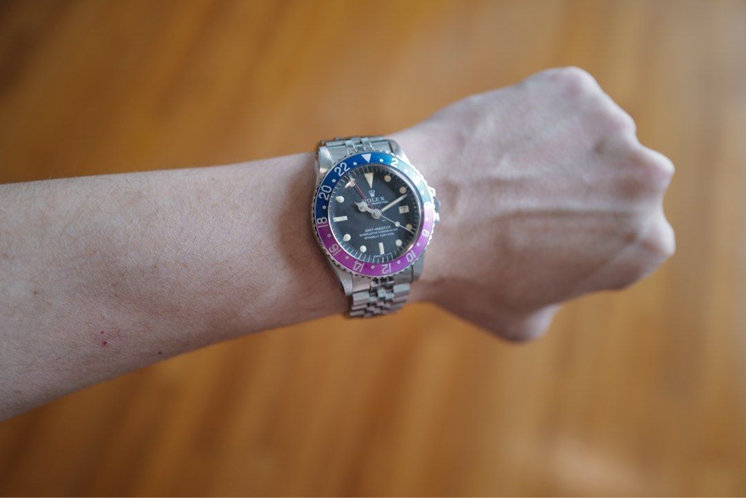 Rolex Fuchsia Pepsi Vintage 1675 Jubilee, Luxury, Watches on Carousell