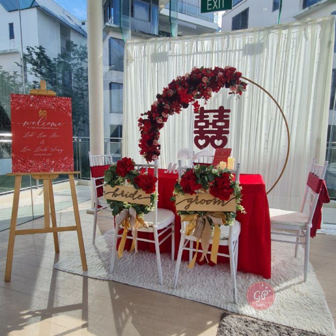 ROM Solemnization Decor Set Up on Carousell