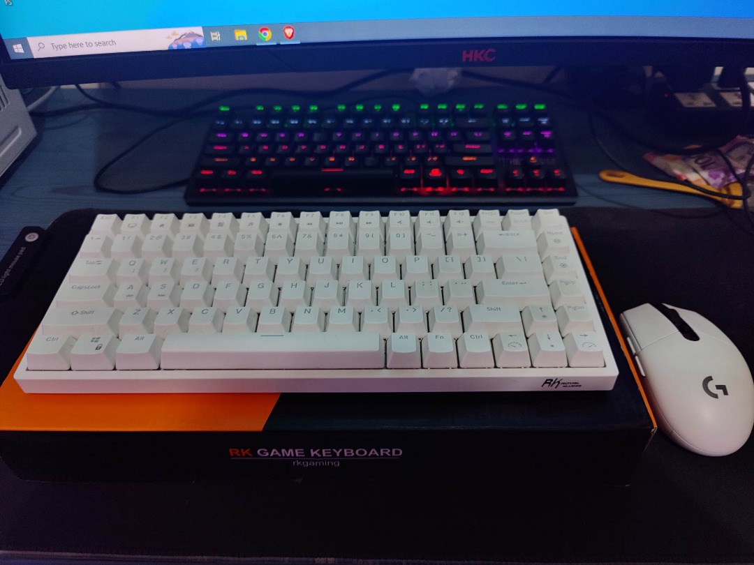 Royal Kludge & Logitech (white), Computers & Tech, Parts & Accessories ...