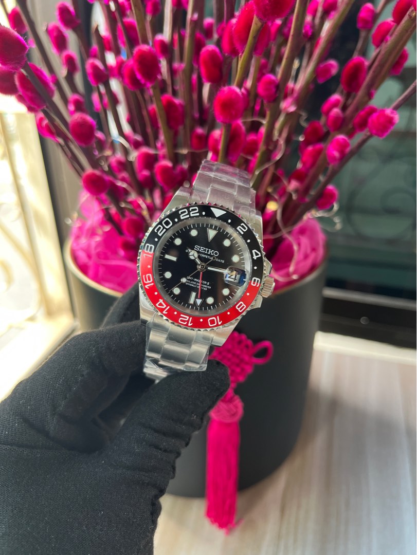 Seiko Coke GMT mod, Luxury, Watches on Carousell