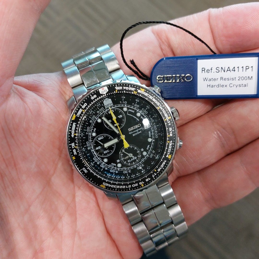 Seiko Flightmaster SNA411 SNA411P1, Men's Fashion, Watches ...