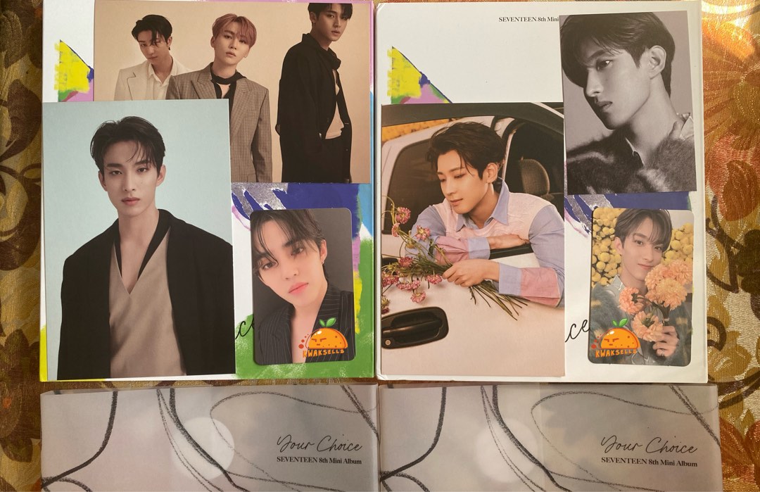 SET your choice other side version one side ver unsealed complete inclusions scoups seungcheol ...