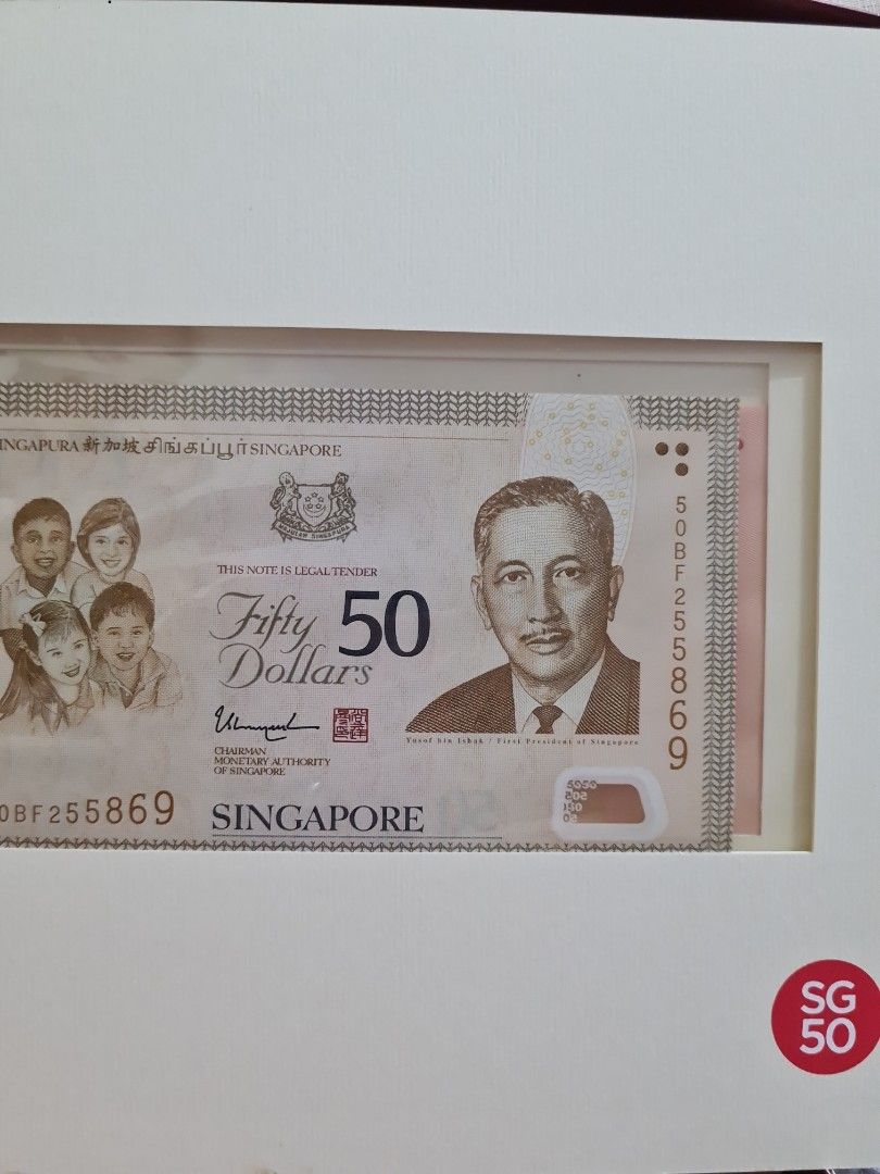 SG 50 Years - Commemorative Notes, Announcements on Carousell