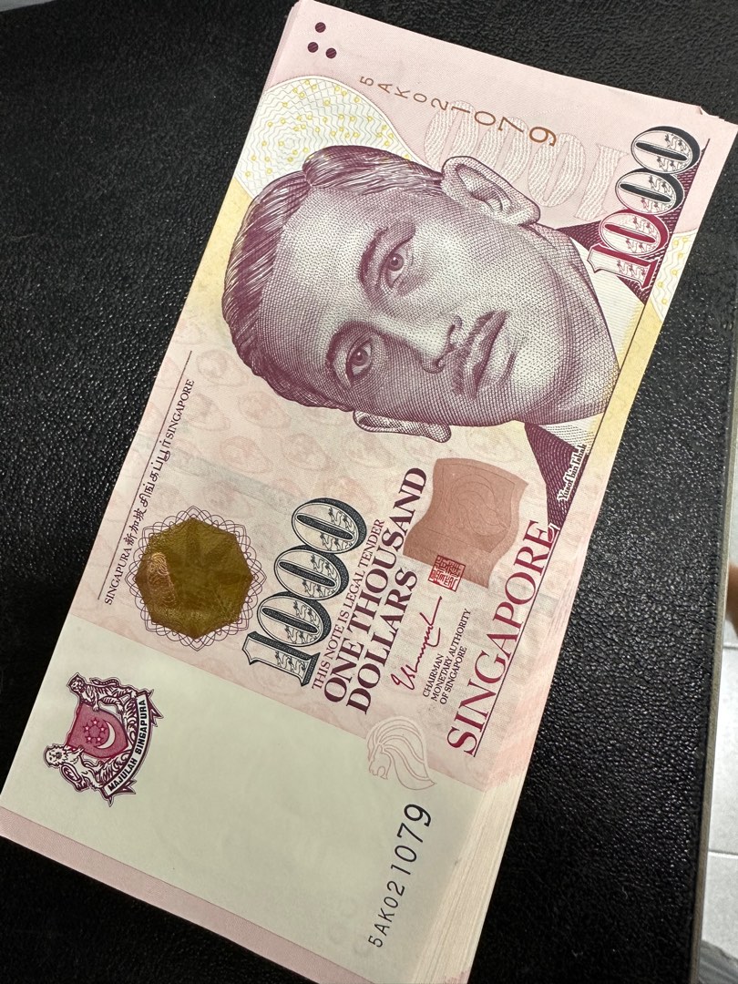 Singapore dollar 1000, Sgd 1000 notes, Hobbies & Toys, Memorabilia ...