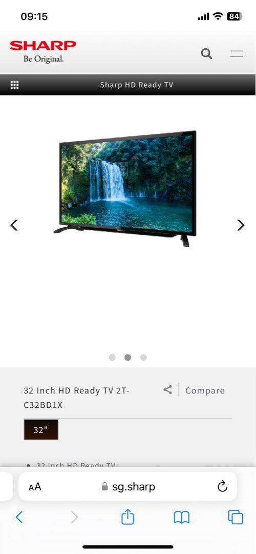 Sharp 32 inch TV/Monitor, TV & Home Appliances, TV & Entertainment, TV ...