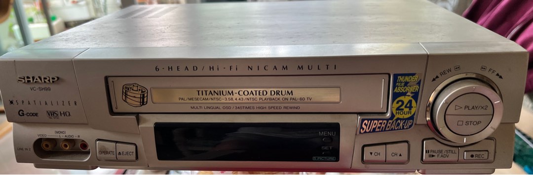 SHARP VCR, TV & Home Appliances, TV & Entertainment, Blu-Ray & Media ...