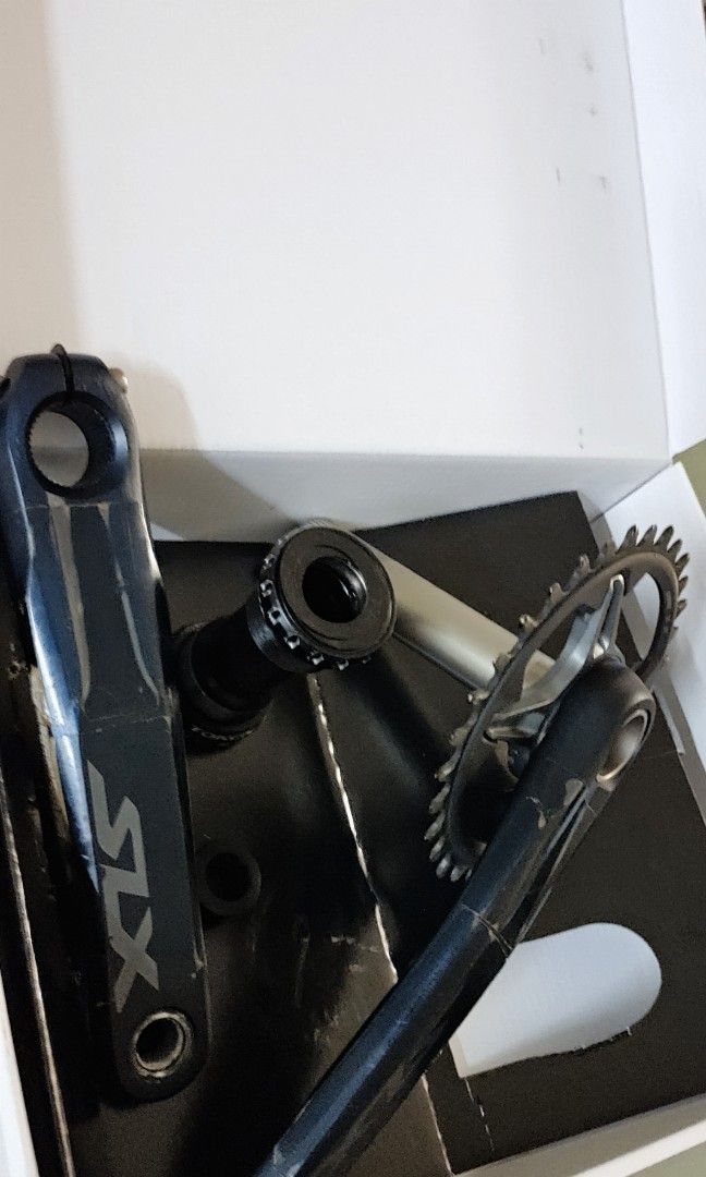 Shimano SLX Crankset with Bottom Bracket, Everything Else on Carousell