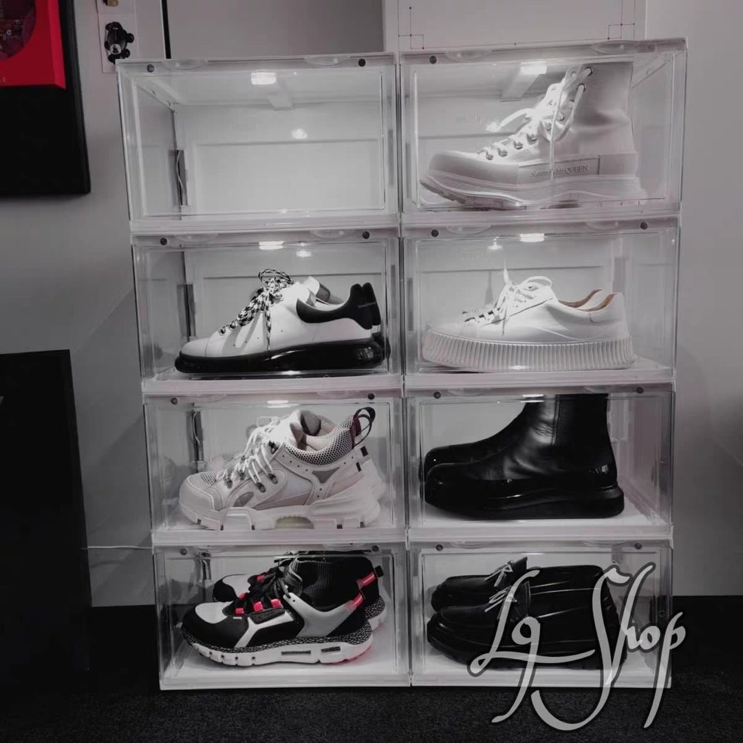 Shoe storage Box- with Led/ sound activated, Men's Fashion, Footwear ...