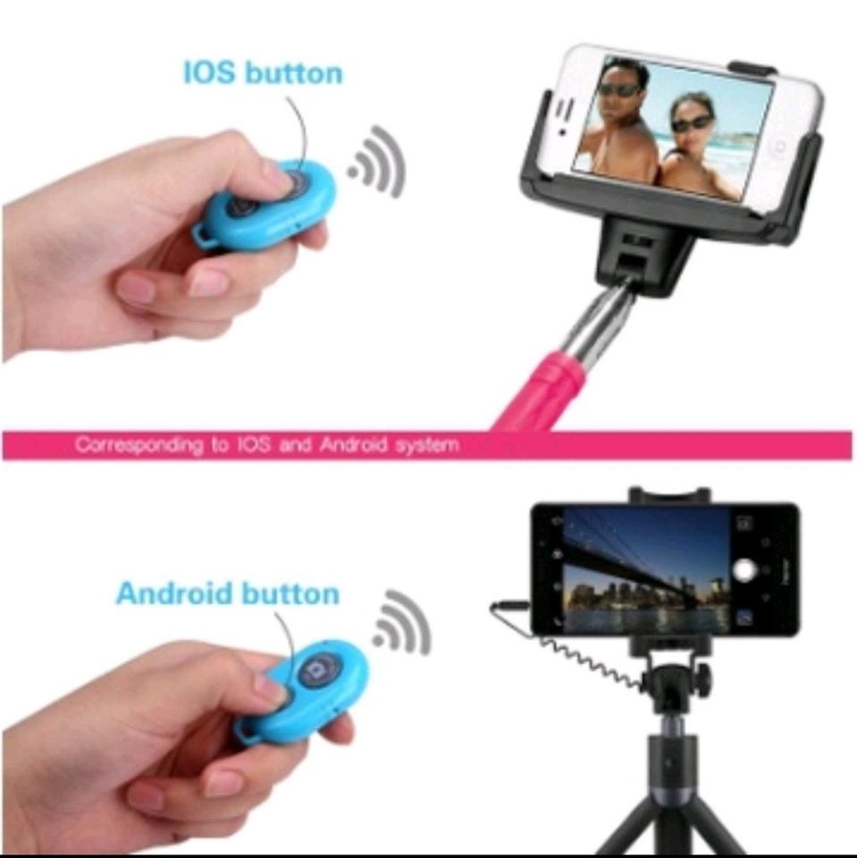 Shutter Release button controller adapter photograph control Bluetooth remote button For selfie ...