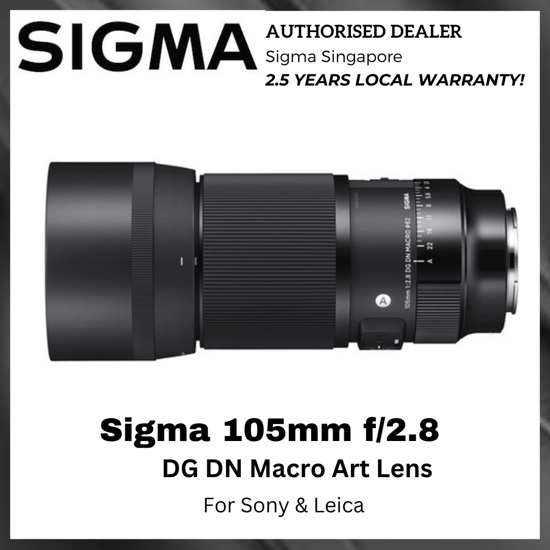 Sigma 105mm f/2.8 DG DN Macro Art Lens, Photography, Lens & Kits on ...