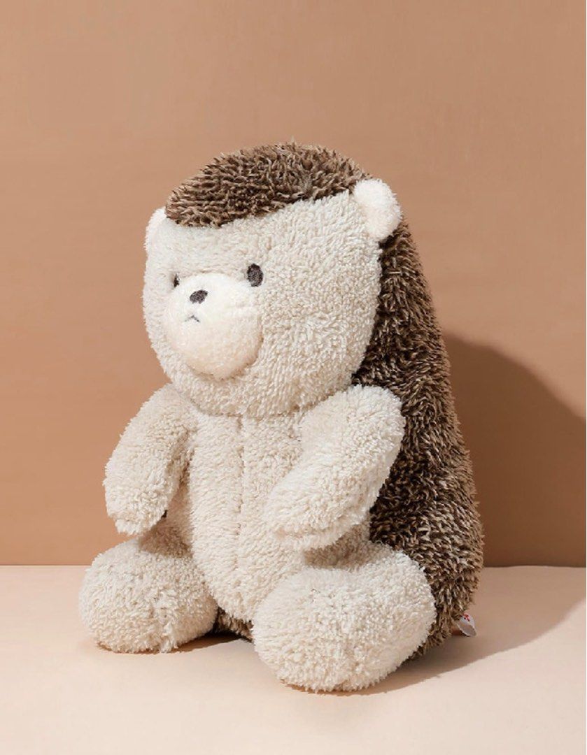 Sitting Animal Plush Toy by Miniso (fox hedgehog bear raccoon), Hobbies ...