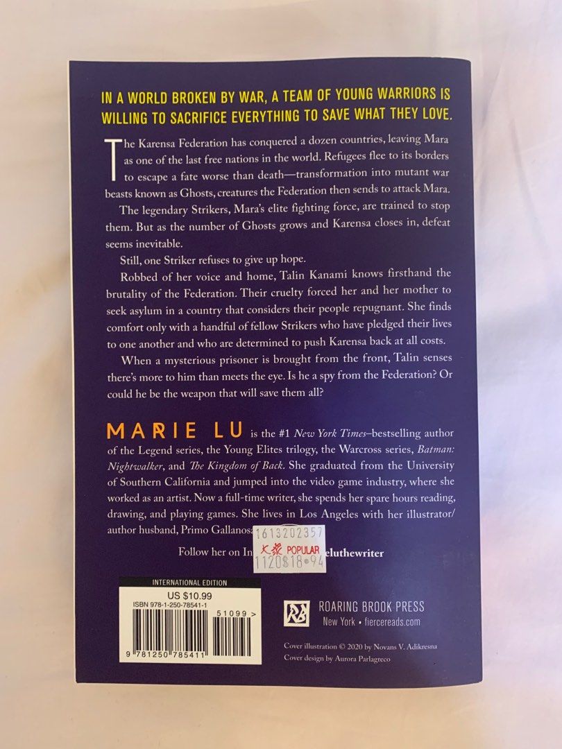 YA skyhunter- marie lu, Hobbies & Toys, Books & Magazines, Fiction ...