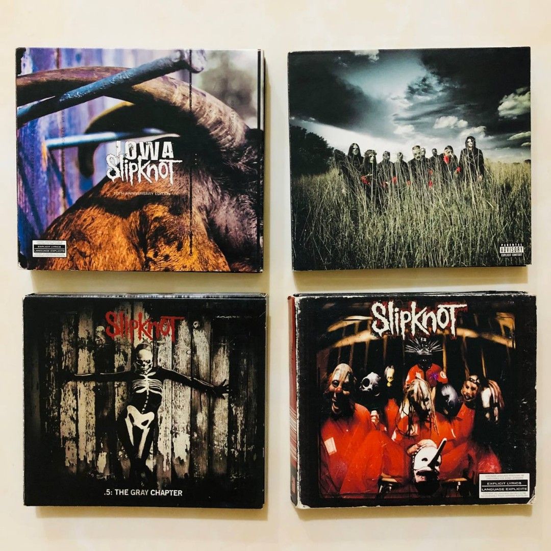 SLIPKNOT CD SET, Hobbies & Toys, Music & Media, CDs & DVDs on Carousell