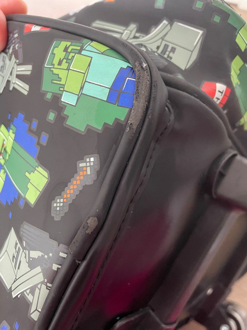 Smiggle Minecraft Trolley Backpack, Men's Fashion, Bags, Backpacks on ...