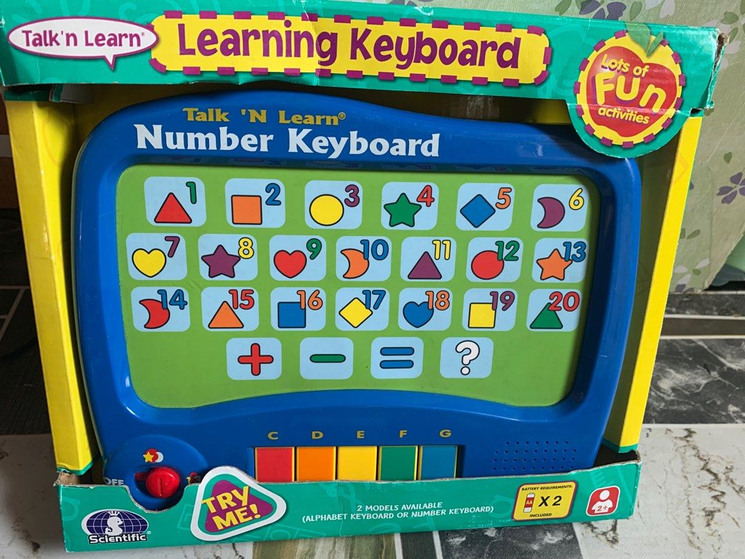 Talk 'N Learn Number KeyBoard, Hobbies & Toys, Toys & Games on Carousell