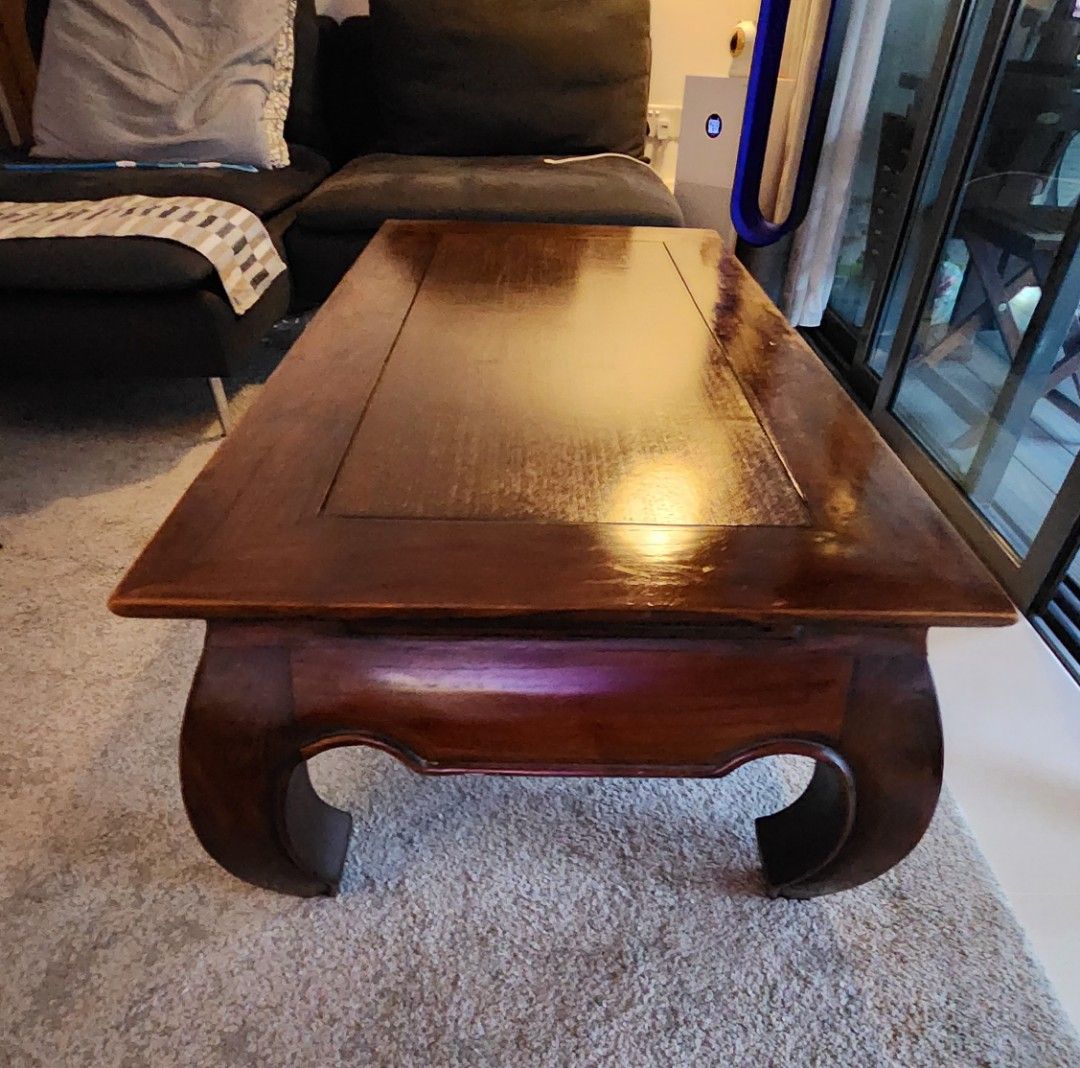 Teak Opium coffee table, Furniture & Home Living, Furniture, Tables ...