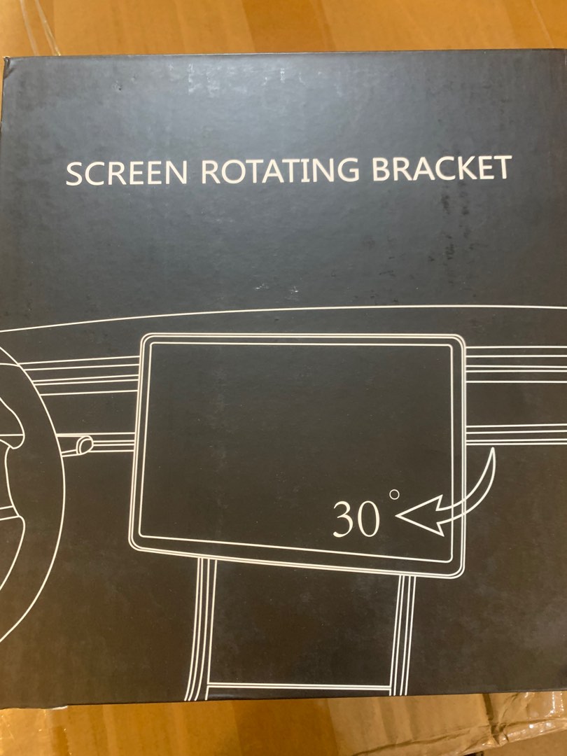 TESLA SCREEN ROTATING BRACKET, 汽車配件, 電子配件 - Carousell