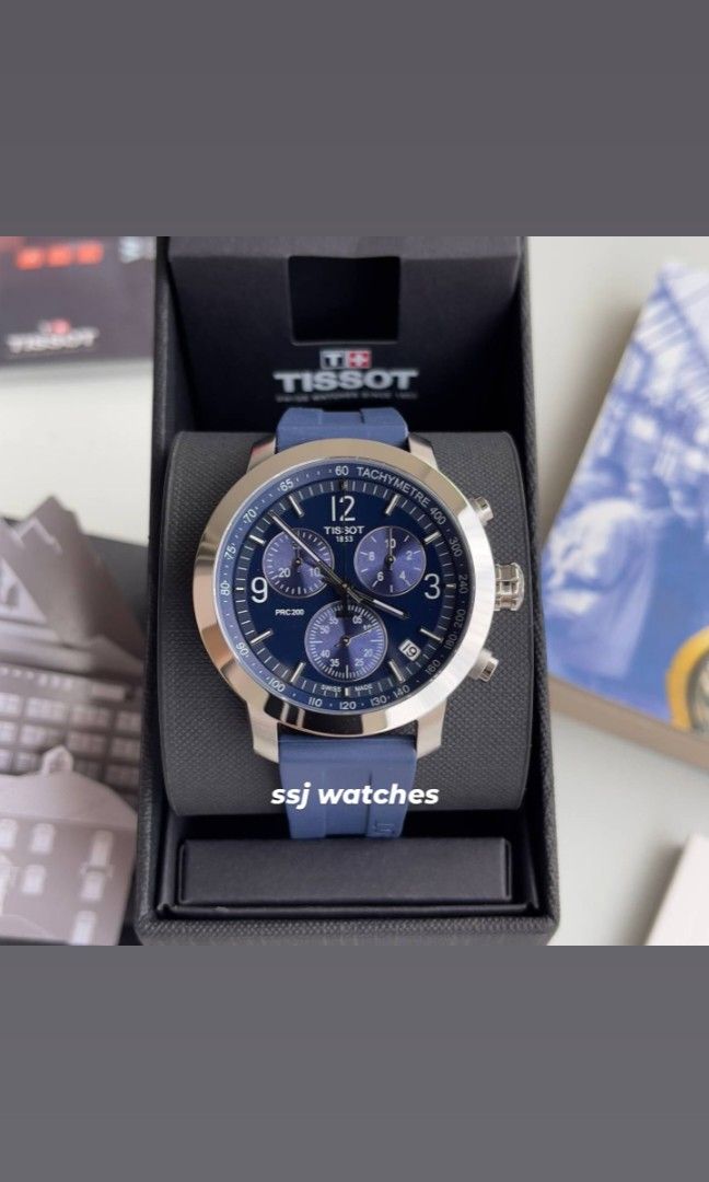 Tissot T-Sport Tachymeter PRC 200 Chronograph Quartz T114.417.17.047.00, Men's Fashion, Watches ...