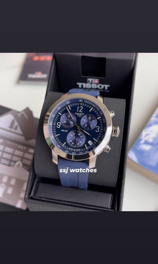 Tissot T-Sport Tachymeter PRC 200 Chronograph Quartz T114.417.17.047.00, Men's Fashion, Watches ...