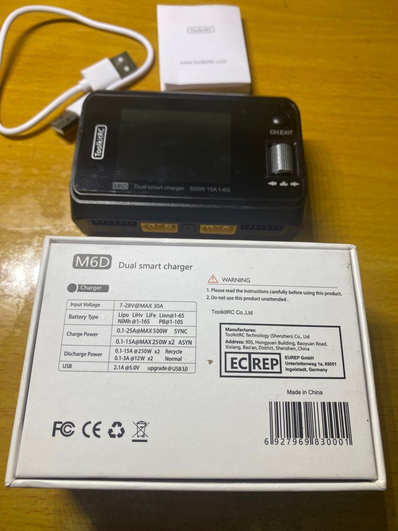 ToolkitRC M6D Dual smart charger, Hobbies & Toys, Toys & Games on Carousell