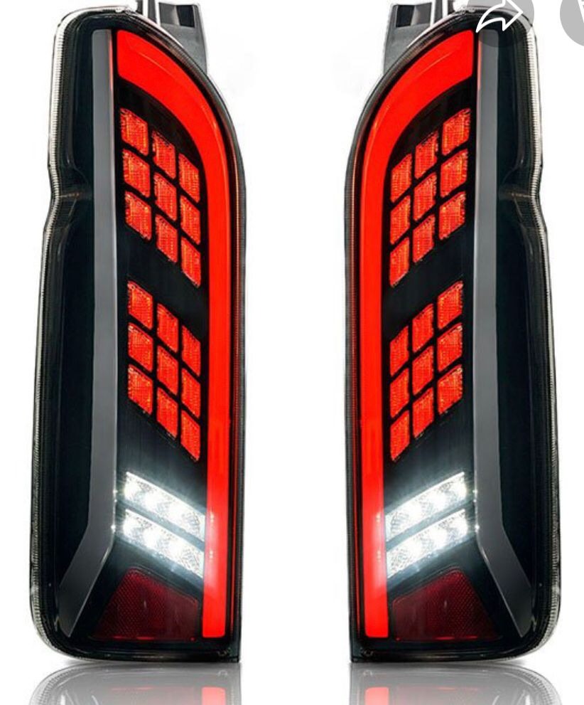 Toyota HIACE 2005-2018 LED Running Rearlights Lamp. Brake, Signal ...