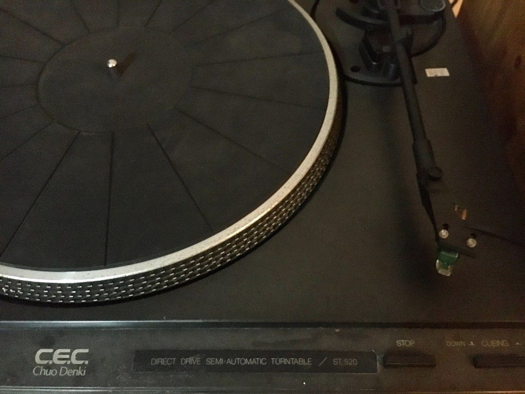 Turntable CEC Chuo Denki ST-520 VINYL 直驅半自動黑膠LP唱盤 VINTAGE hifi SEMI AUTO DIRECT DRIVE made in ...