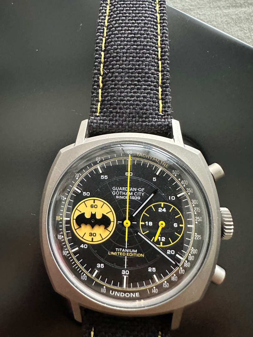 Undone Batman edition with Seiko movement, Luxury, Watches on Carousell