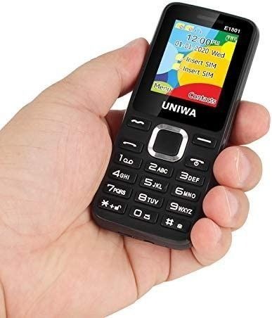 UNIWA E1801 Big Button Mobile Phone for Elderly 1.77'' 800mAh Rear ...