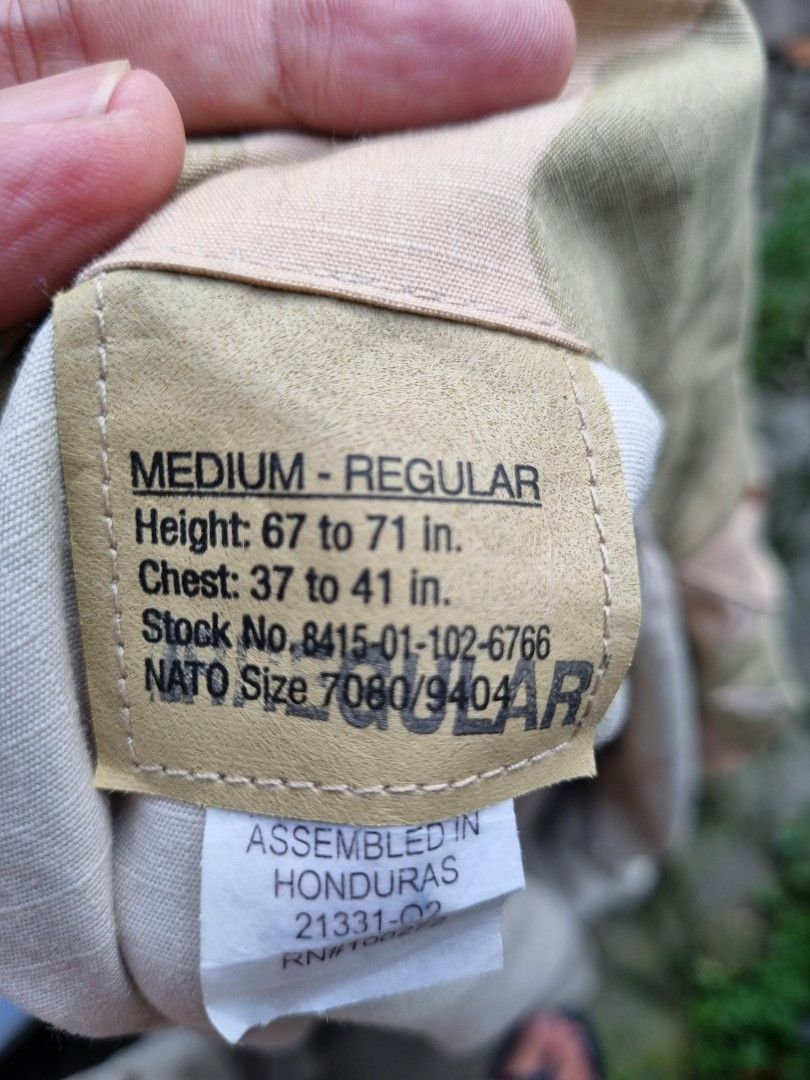 U.s military upper battle uniform, Men's Fashion, Activewear on Carousell