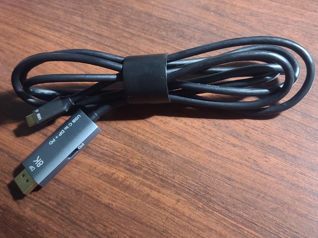USB C to DP + PD Cable (8K), 攝影器材, 攝影配件, 其他攝影配件 - Carousell