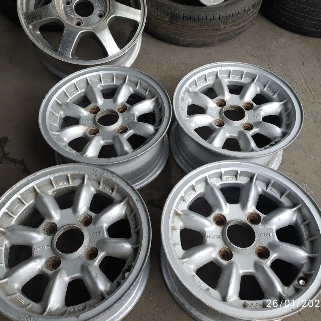 Velg Mobil retro original enkei compe limited, Aksesoris Mobil di Carousell