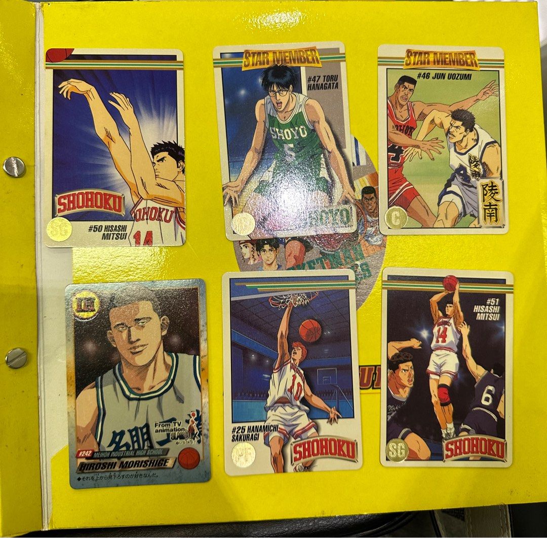 Vintage BANDAI slam dunk trading cards album RARE!!!, Hobbies & Toys ...
