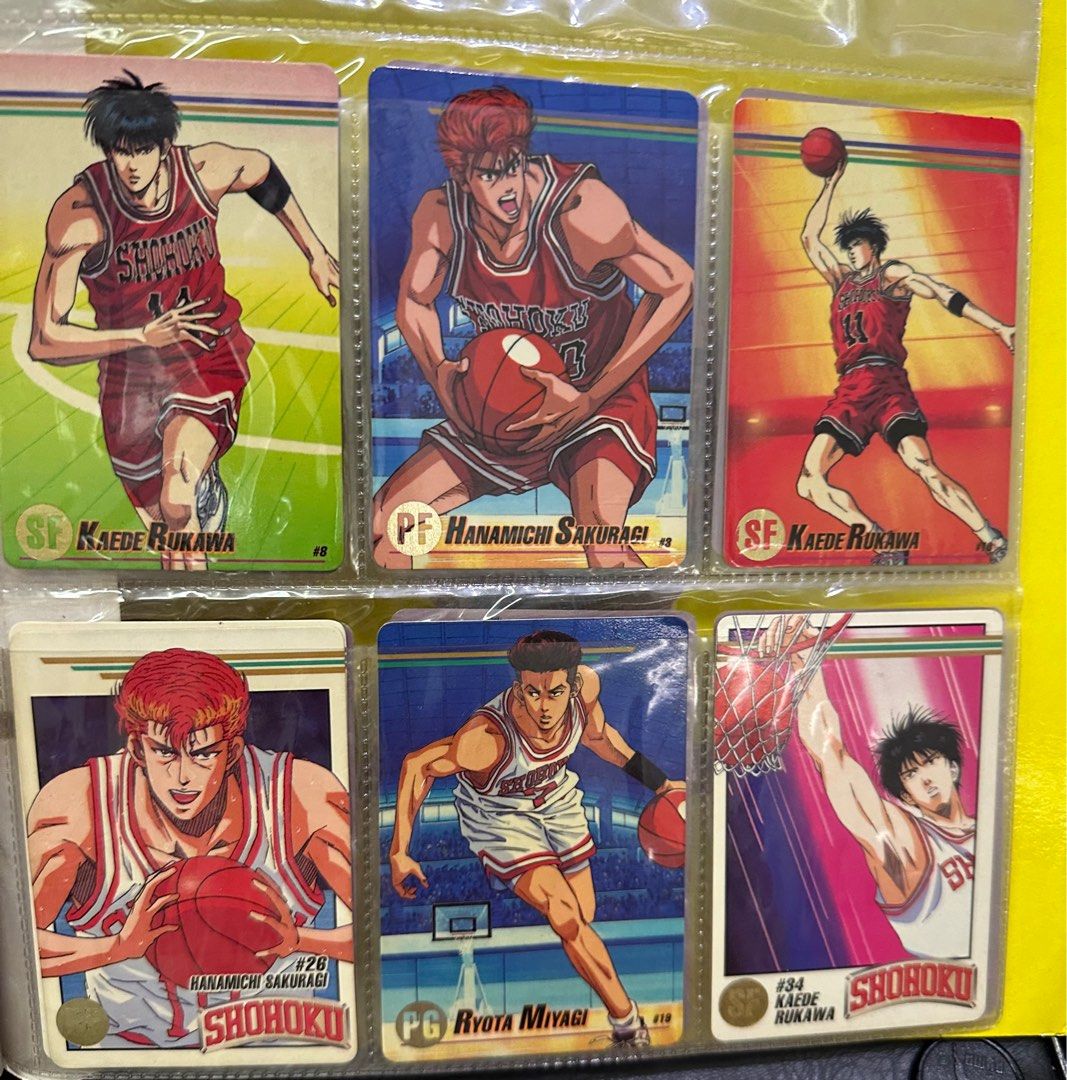 Vintage BANDAI slam dunk trading cards album RARE!!!, Hobbies & Toys ...