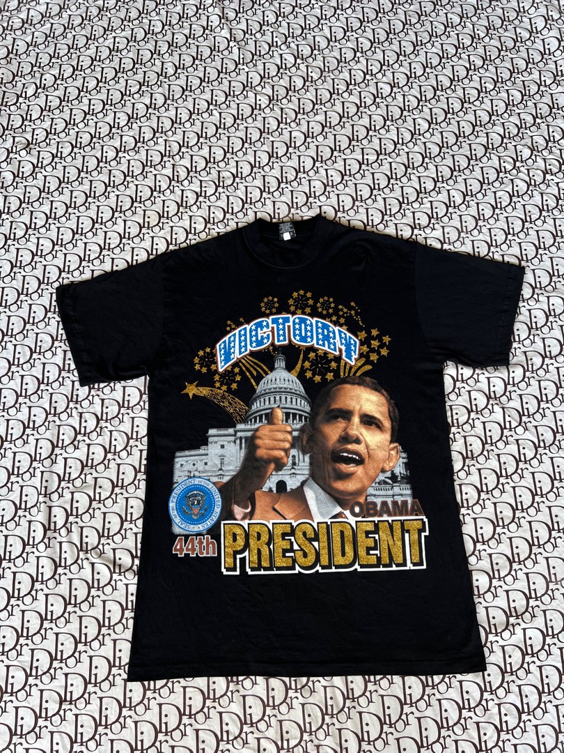 Vintage Barack Obama, Men's Fashion, Tops & Sets, Tshirts & Polo Shirts ...