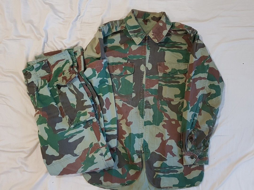Vintage Cold War Japanese Hokkaido Fang Camouflage Set, Men's Fashion ...