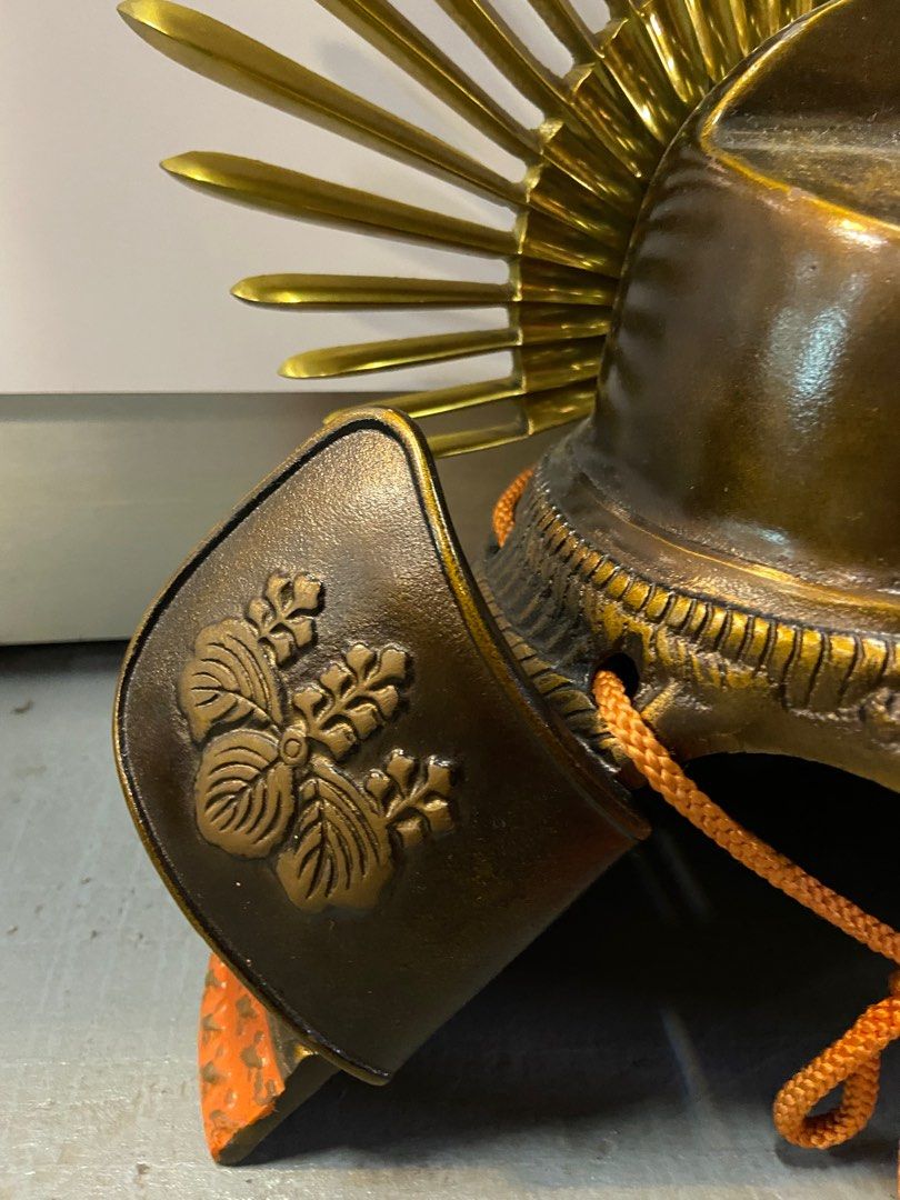 Vintage iron Japanese samurai helmet Toyotomi Hideyoshi * ICS00013 ...
