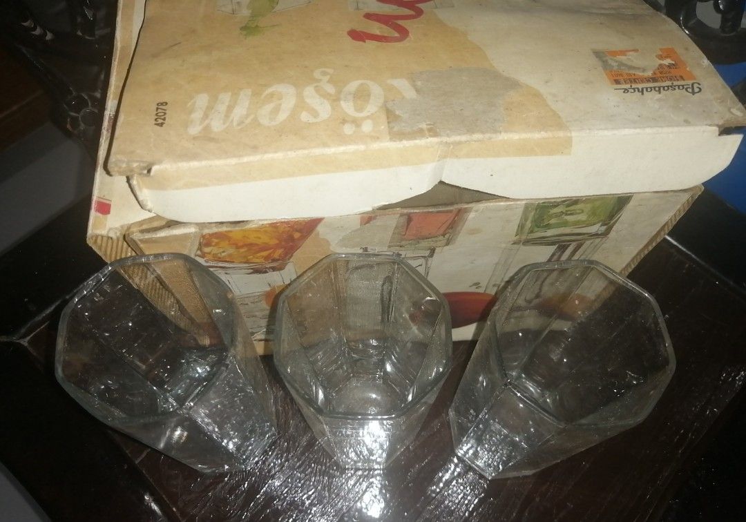 Vintage PASABAHCE Glassware, Furniture & Home Living, Kitchenware ...