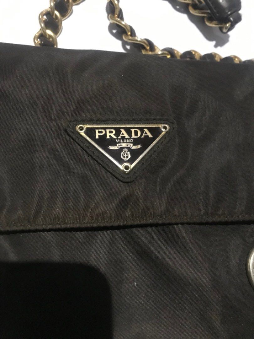 vintage PRADA CHAIN BAG, Women's Fashion, Bags & Wallets, Shoulder Bags ...