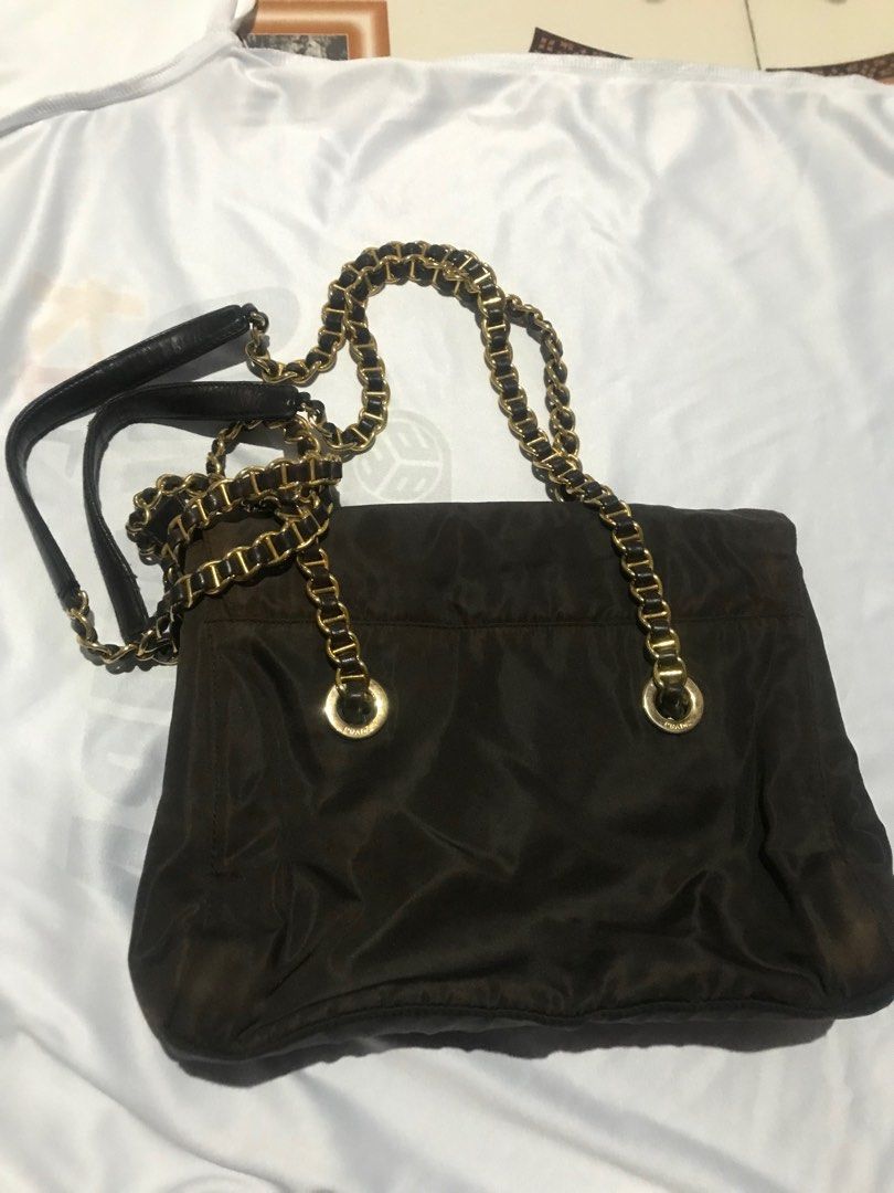 vintage PRADA CHAIN BAG, Women's Fashion, Bags & Wallets, Shoulder Bags ...