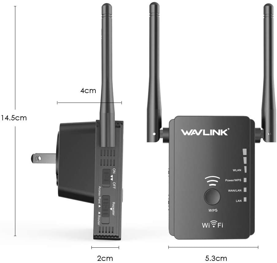 Wavlink WiFi Extender 2.4G 300Mbps Repeater/Wireless Access Point ...