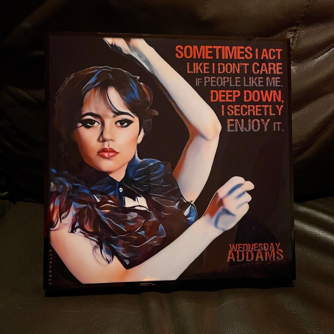 Wednesday Addams : Pop Art Poster Frame, Furniture & Home Living, Home ...