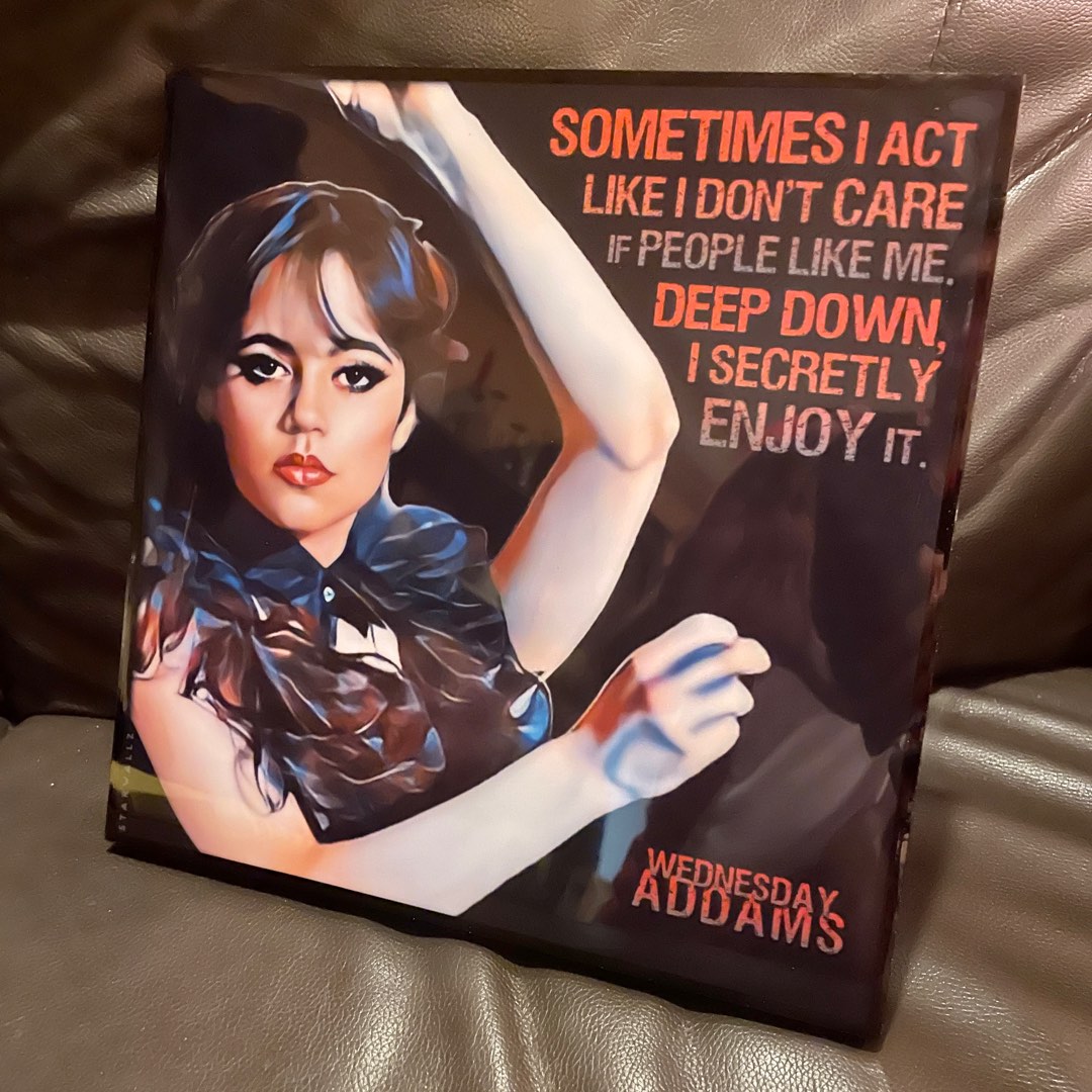 Wednesday Addams : Pop Art Poster Frame, Furniture & Home Living, Home ...