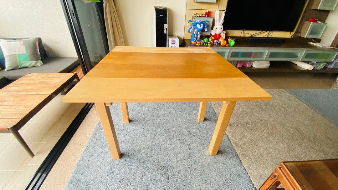 Wooden table fold out, Furniture & Home Living, Furniture, Tables ...
